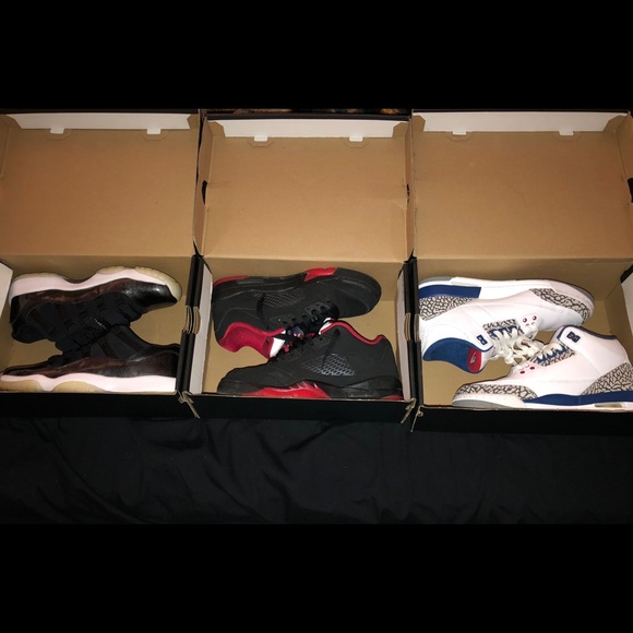 Jordan | Shoes | True Blue 3s Alternate 5s And Baron 1s | Poshmark